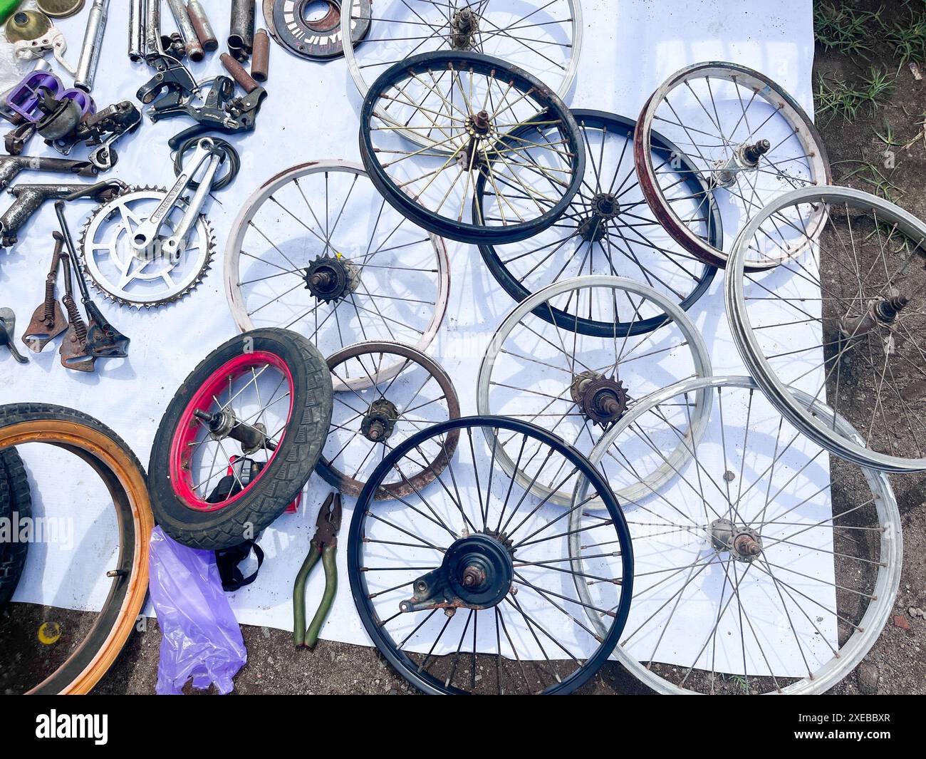 Klaten, Indonesia - May 17 2024, flea market in Jatinom, Indonesia ...
