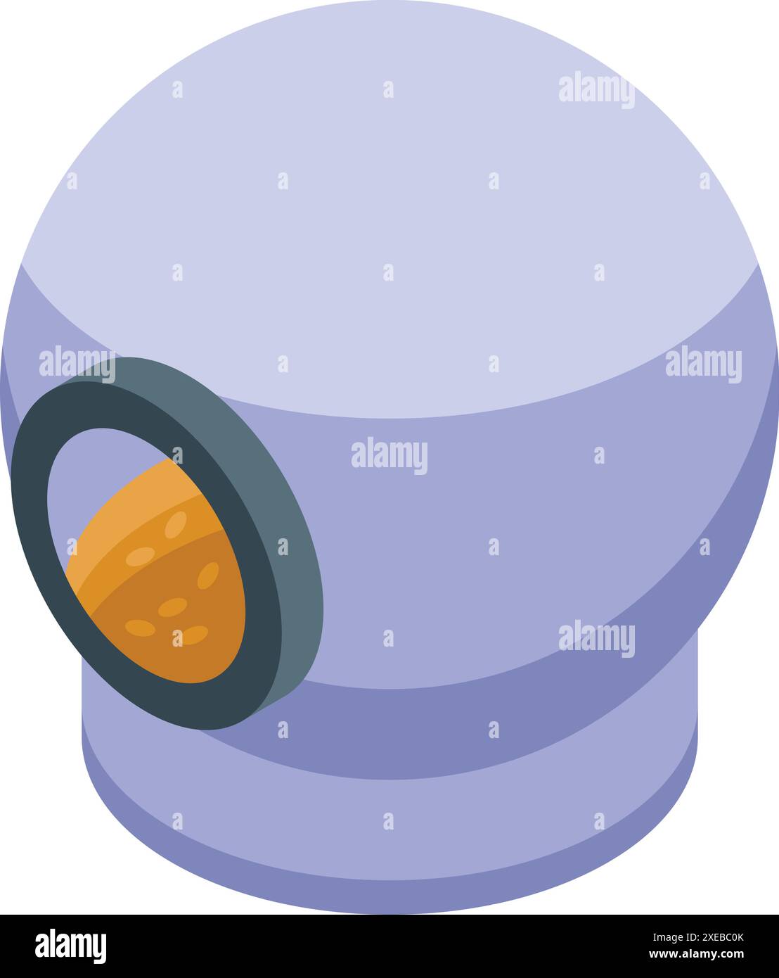 Astronaut helmet showing mars surface reflecting in the visor with copy ...