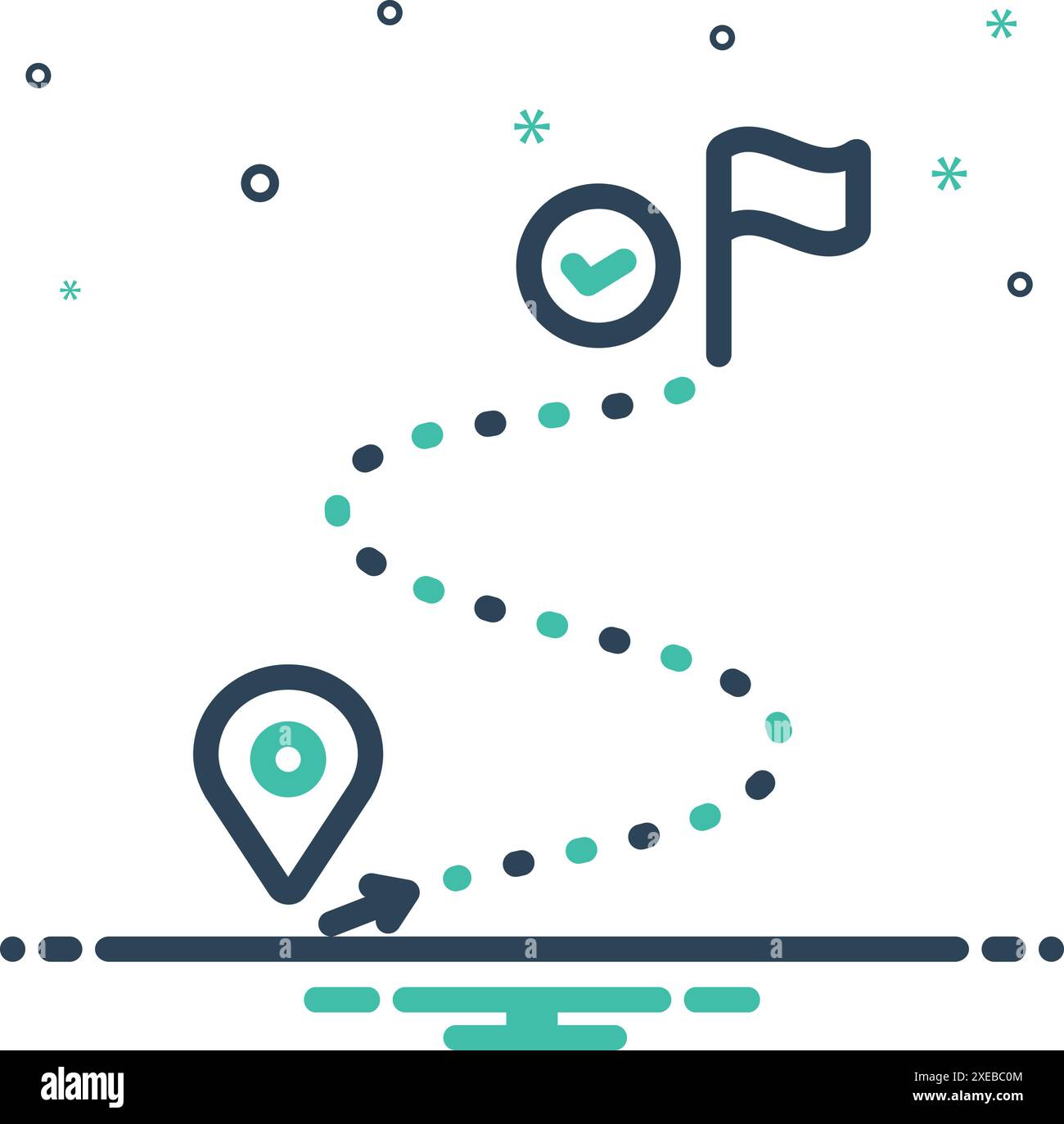 Start location end icon hi-res stock photography and images - Alamy