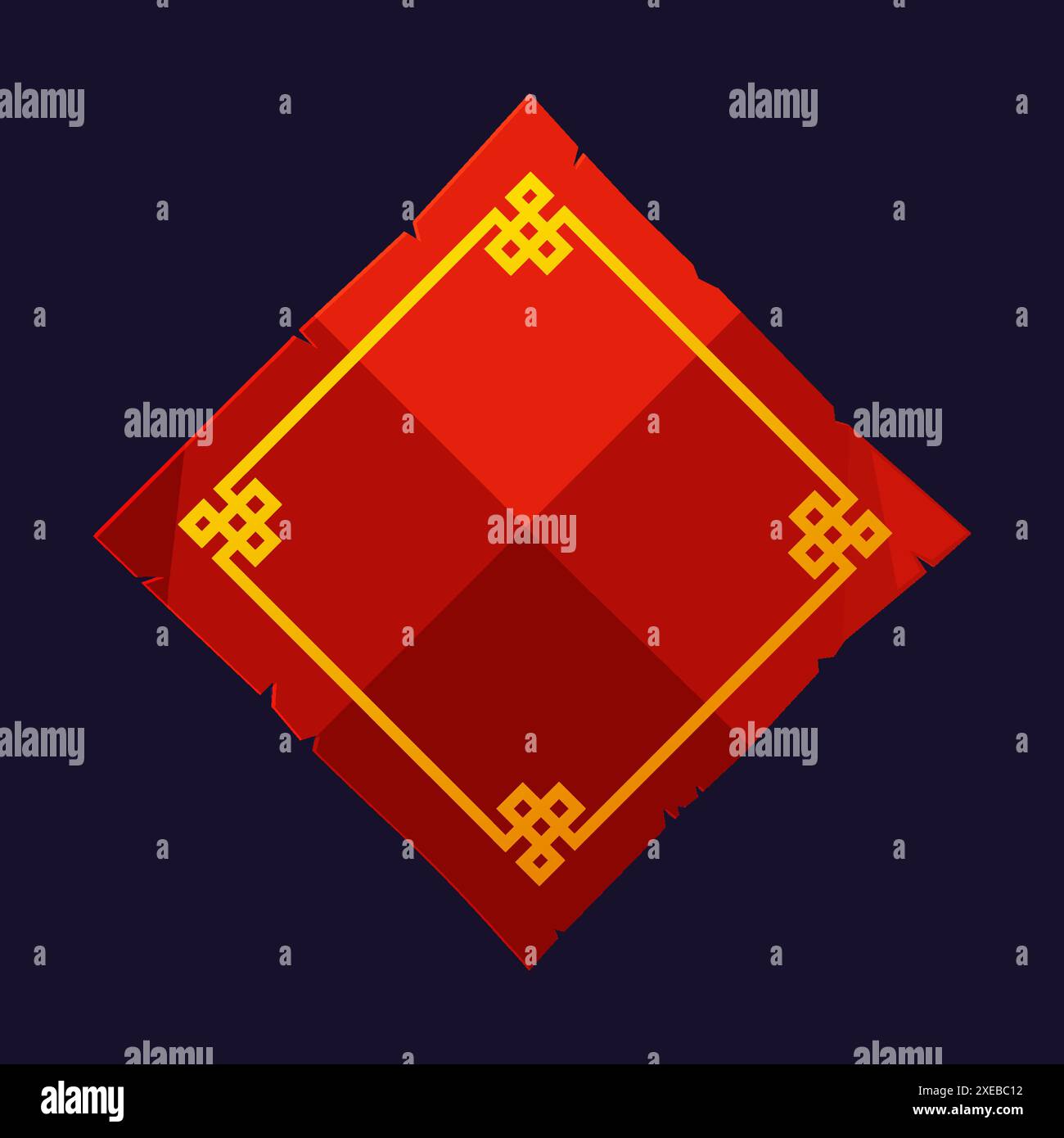 Red China frame with ornament Stock Vector Image & Art - Alamy