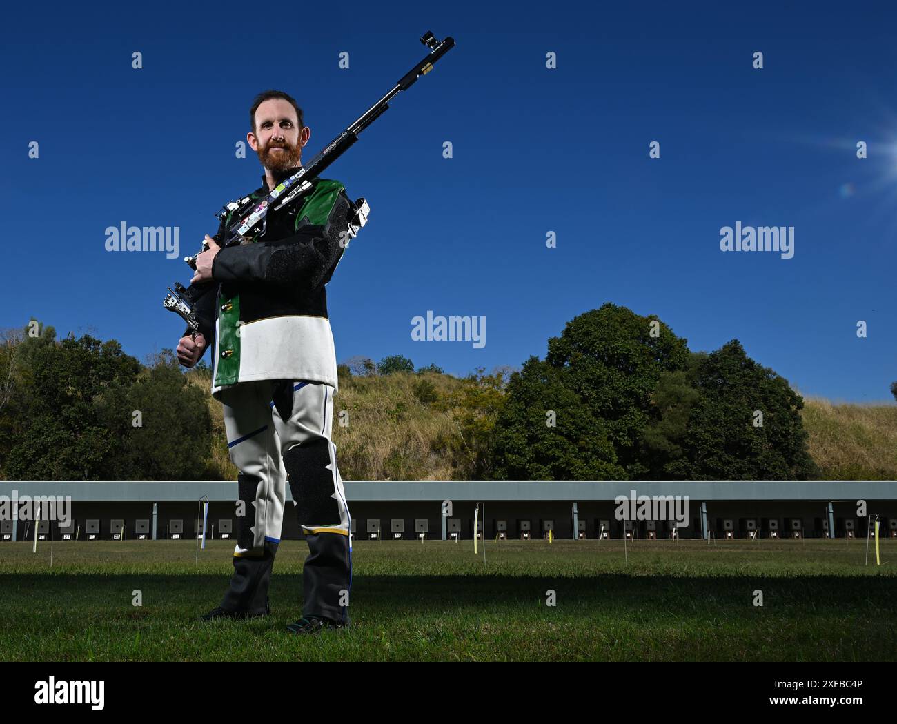 Brisbane, Australia. 27th June, 2024. Dane Sampson, Men's 50m Rifle 3 ...