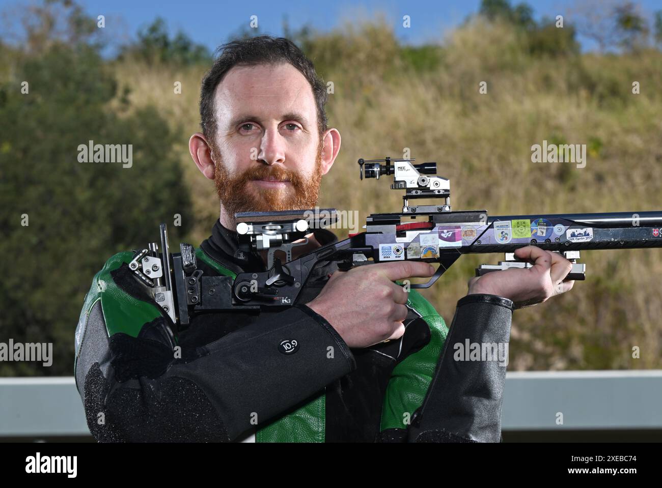 Brisbane, Australia. 27th June, 2024. Dane Sampson, Men's 50m Rifle 3 ...