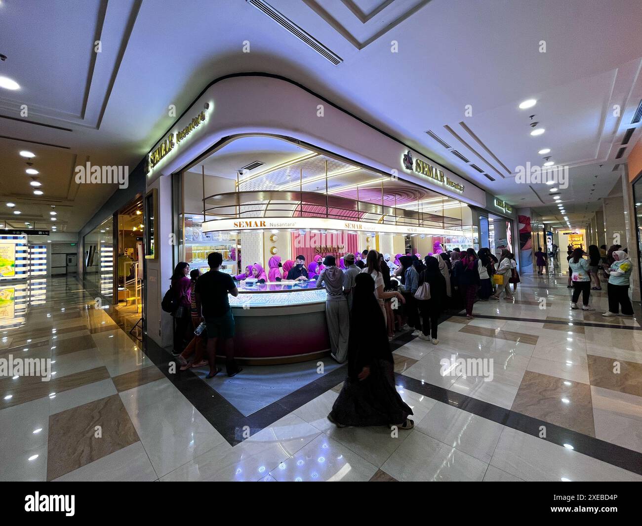 Yogyakarta, Indonesia - 8 may 2024. Customers buy gold at Toko Semar ...