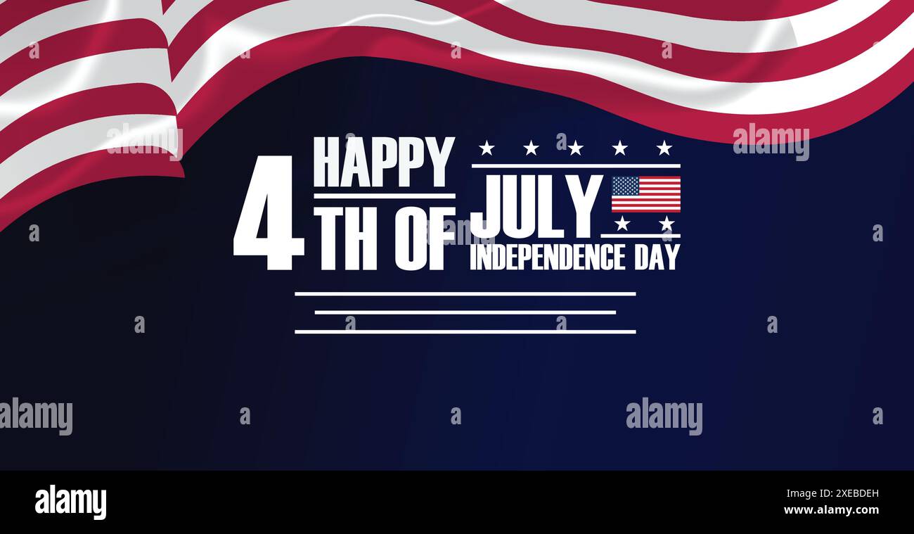 Happy 4th of July A patriotic background featuring the American flag ...