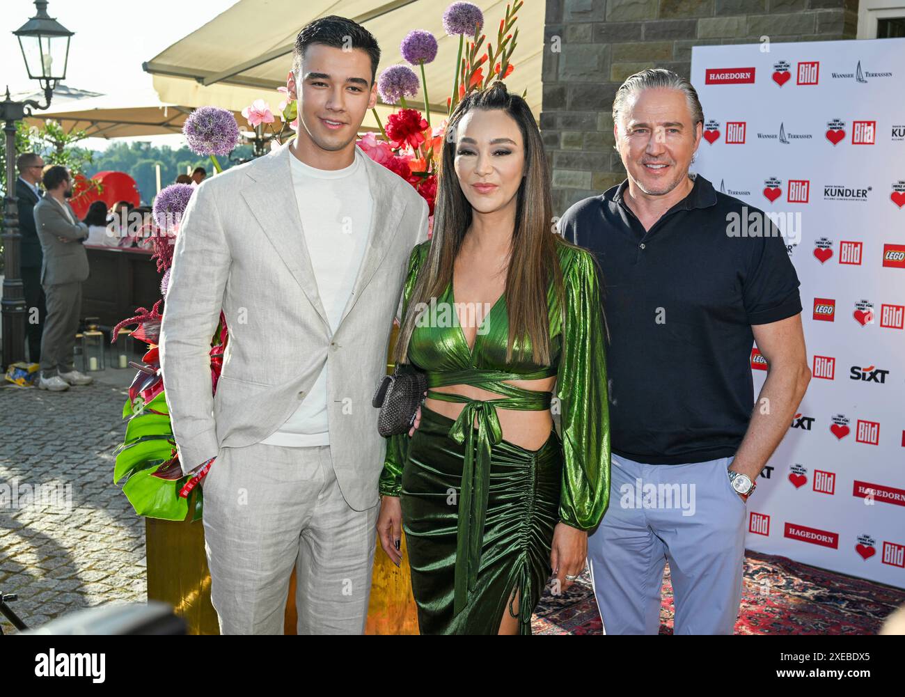 Berlin, Germany. 25th June, 2024. Verona Pooth with son Diego Pooth (l ...