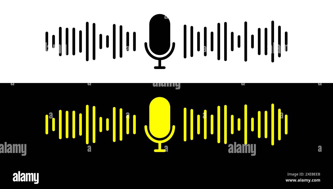 Sound wave icon, podcast player interface, music symbol, sound wave ... Sound wave icon, podcast player interface, music symbol, sound wave ...