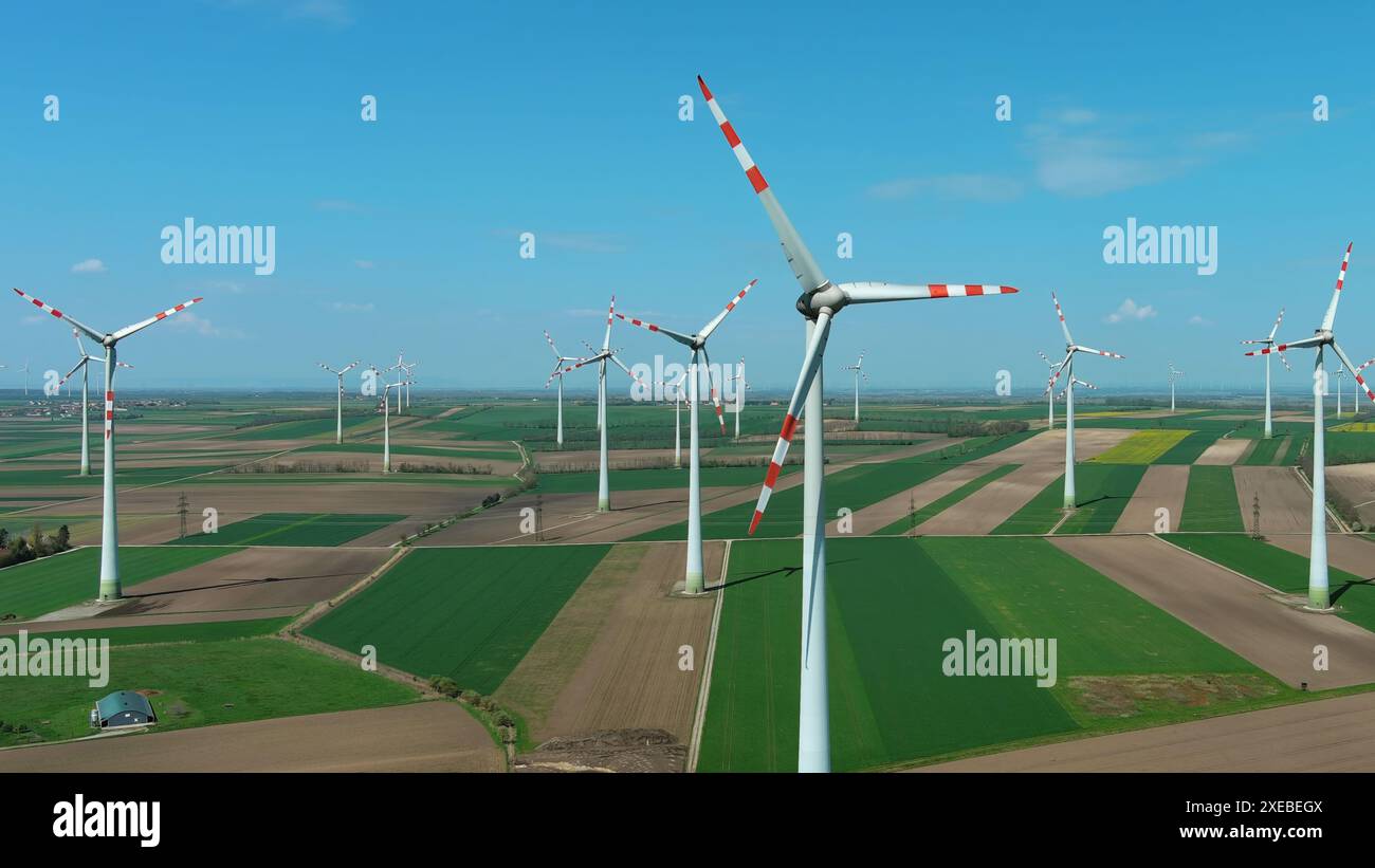 Green fields wind turbines hi-res stock photography and images - Alamy