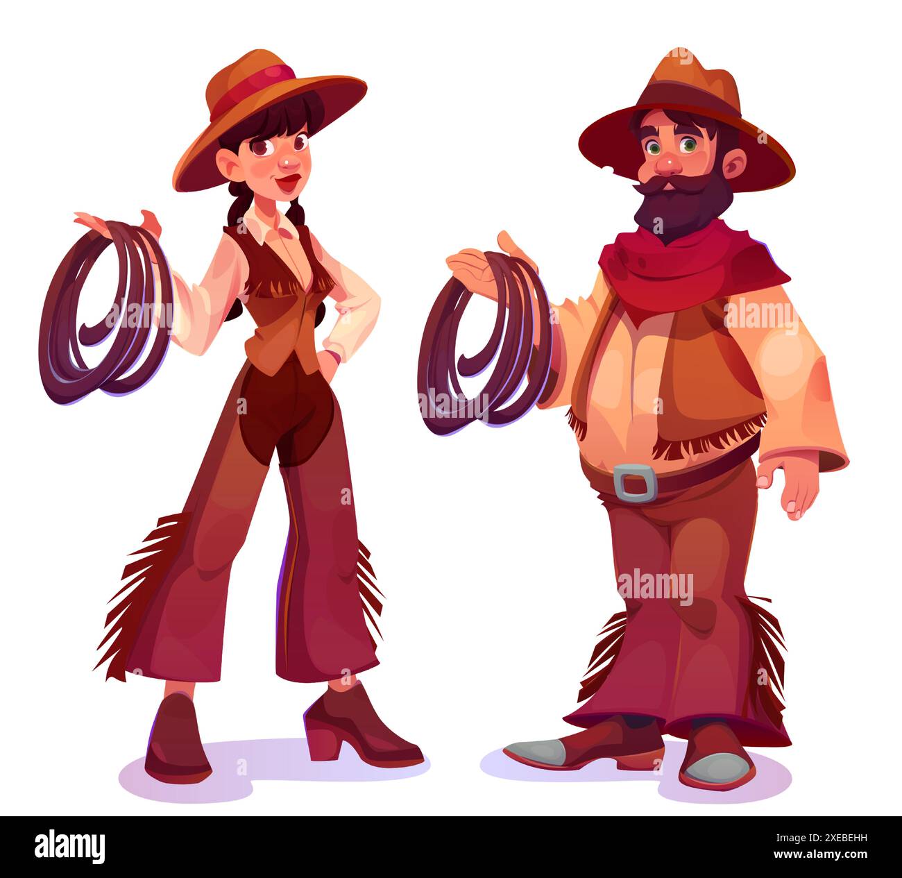 Cowboy And Cowgirl Drawings