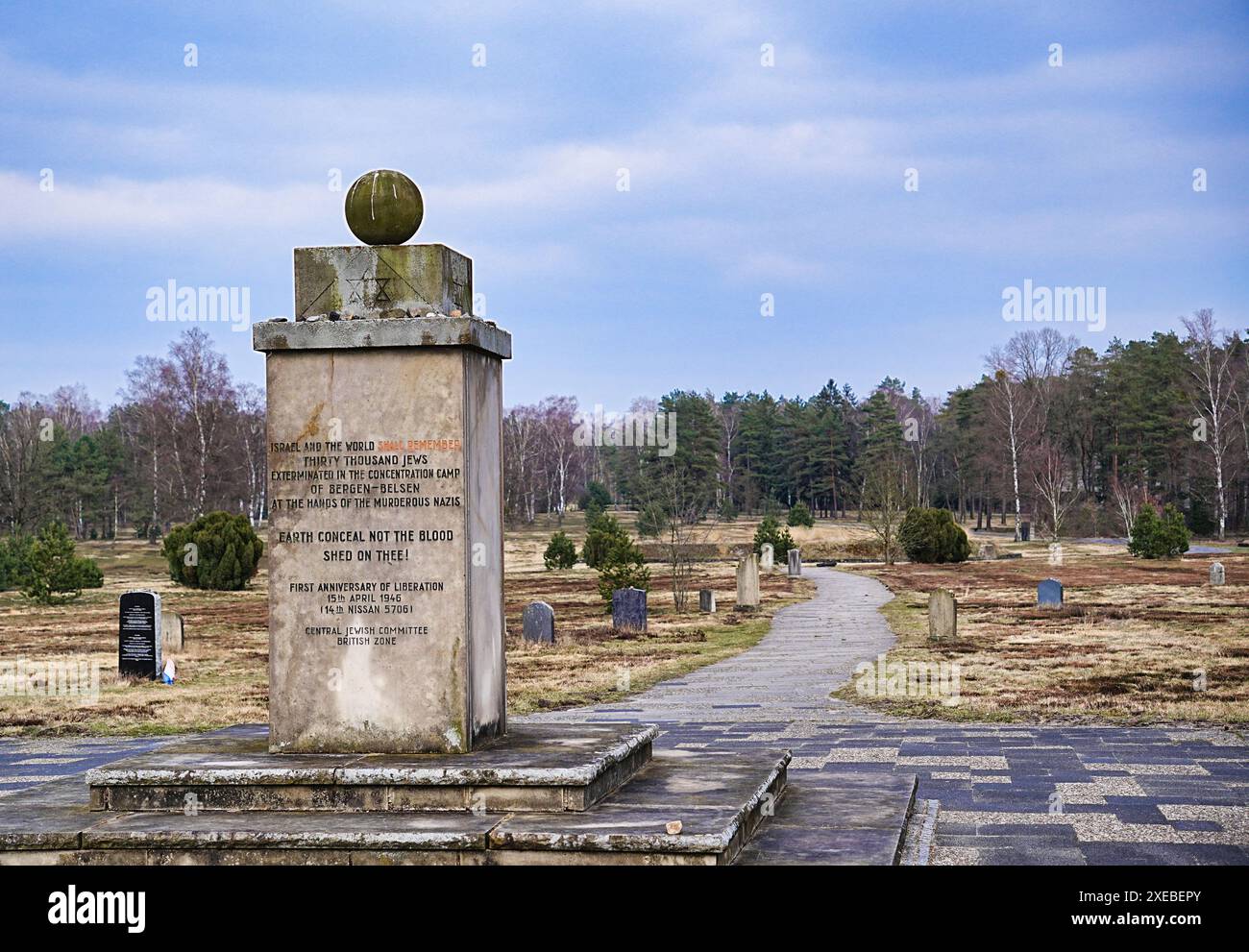 Bergen-Belsen Concentration Camp Memorial Stock Photo - Alamy