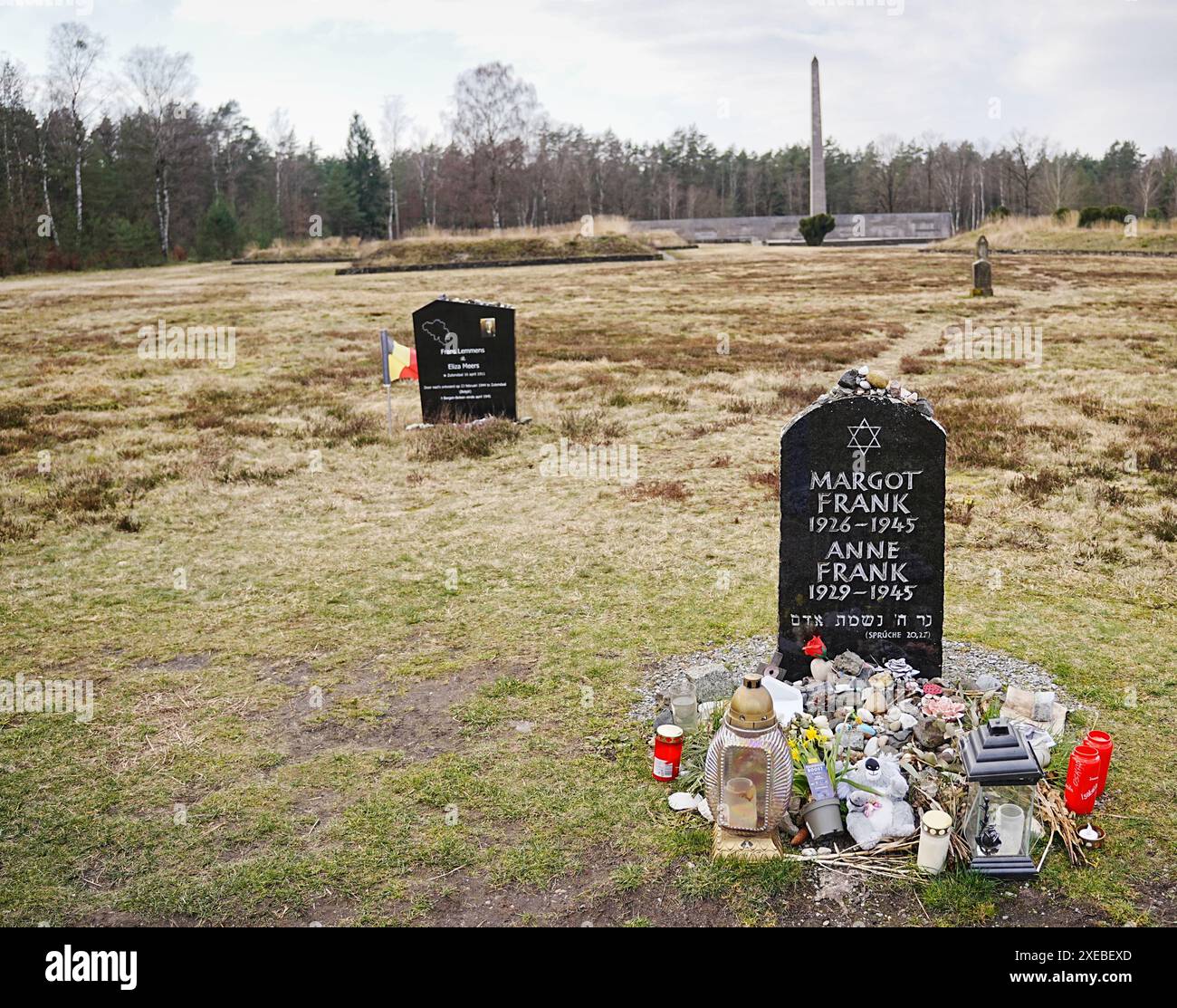 Bergen-Belsen Concentration Camp Memorial Stock Photo - Alamy