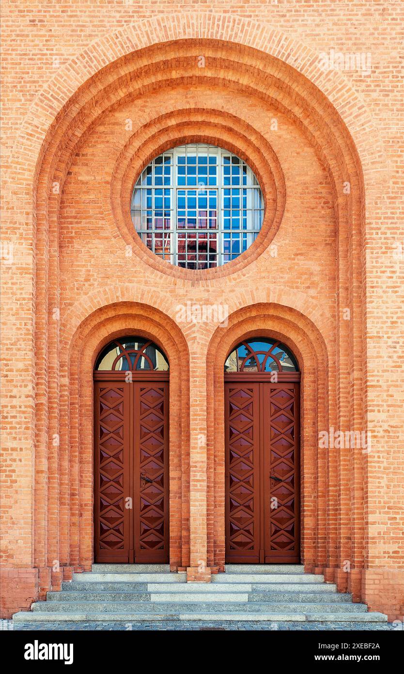Entrance to the Holy Trinity church in Torun Stock Photo - Alamy