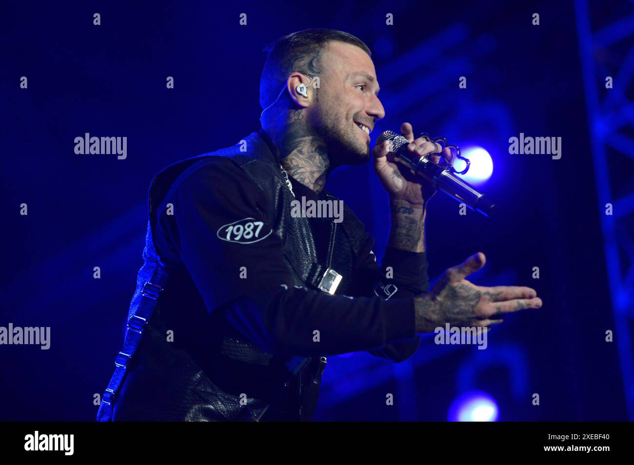 Kontra K live auf dem 26. Hurricane Festival 2024 am Eichenring. Scheeßel, 21.06.2024 *** Kontra ...