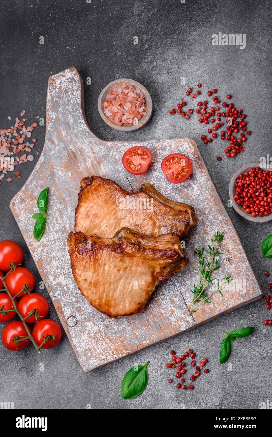 Delicious barbecue pork loin cut hi-res stock photography and images ...