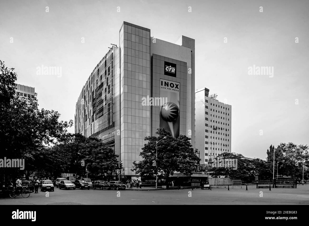 Black and White Photo of Inox multiplex theater movie hall; Nariman ...
