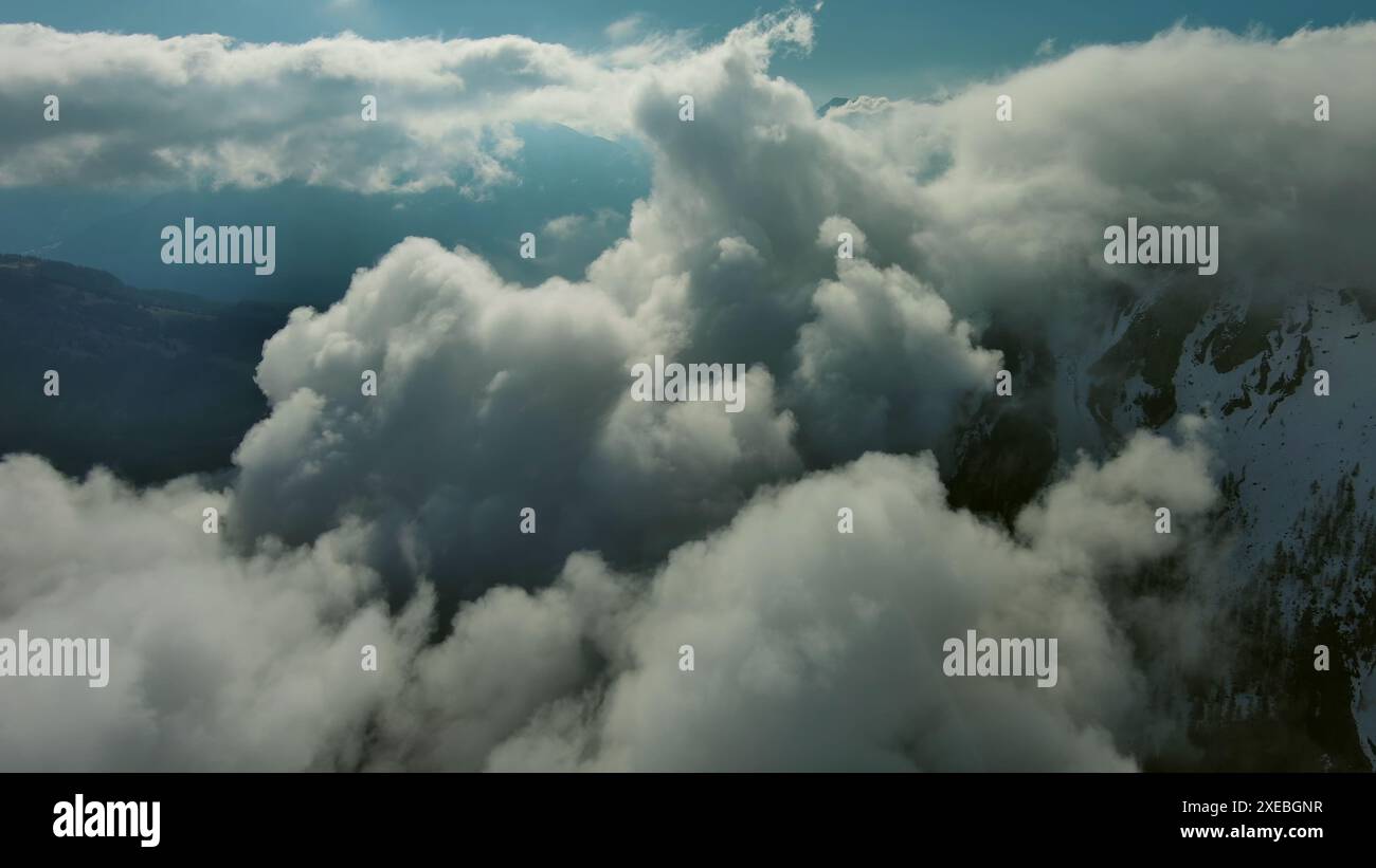 Flying above clouds drone clouds hi-res stock photography and images - Alamy