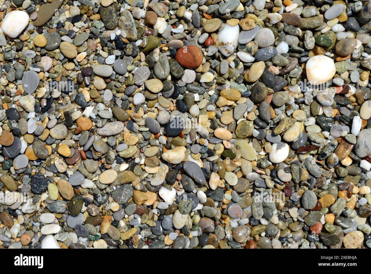 Wet round stones background, texture. pebble beach stones background ...
