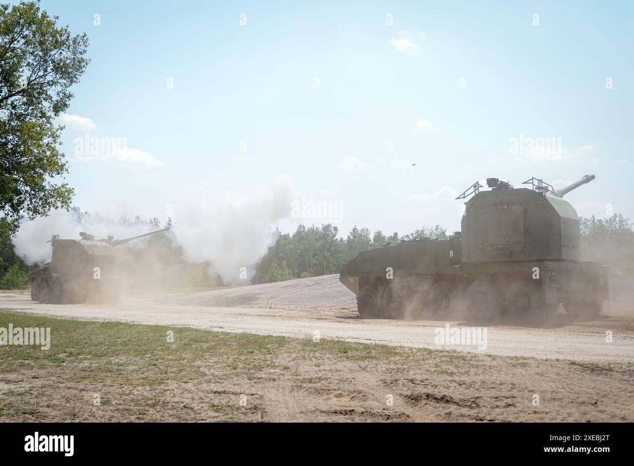 26 June 2024, Saxony-Anhalt, Altengrabow: A new RCH 155 wheeled ...