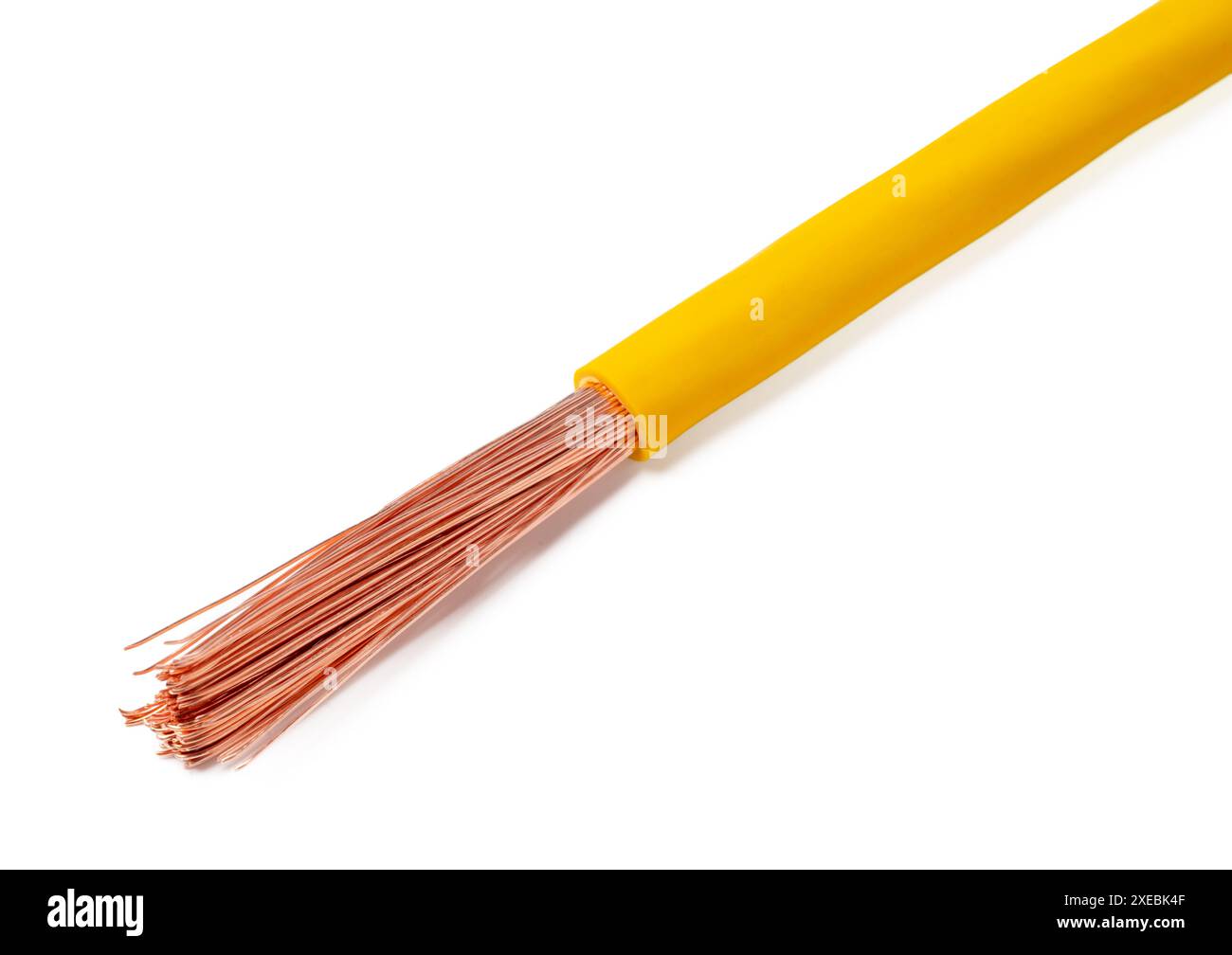 Close Up of Stranded Copper Wire Stock Photo - Alamy