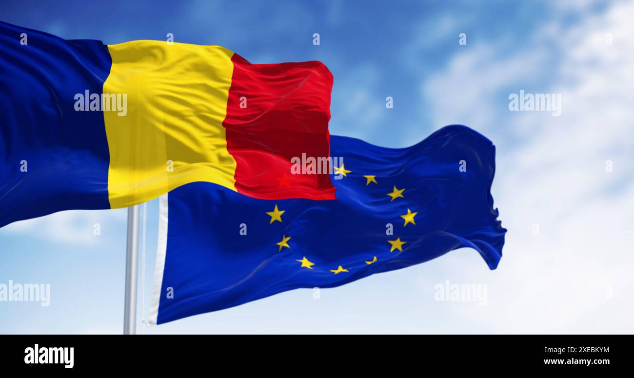 European union flag animation europe hi-res stock photography and ...