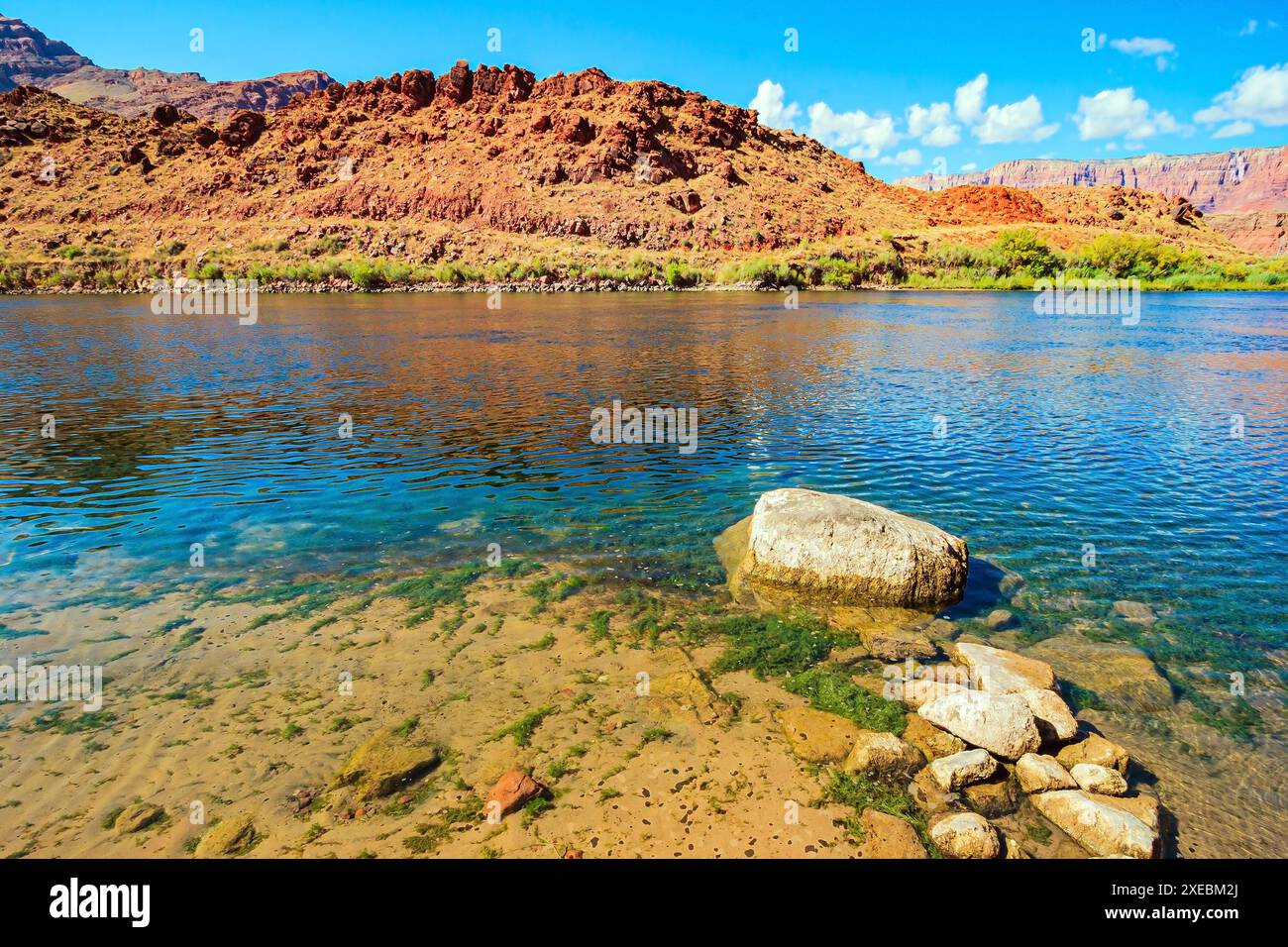 The historic Lees Ferry is part of the Grand Canyon National Park ...