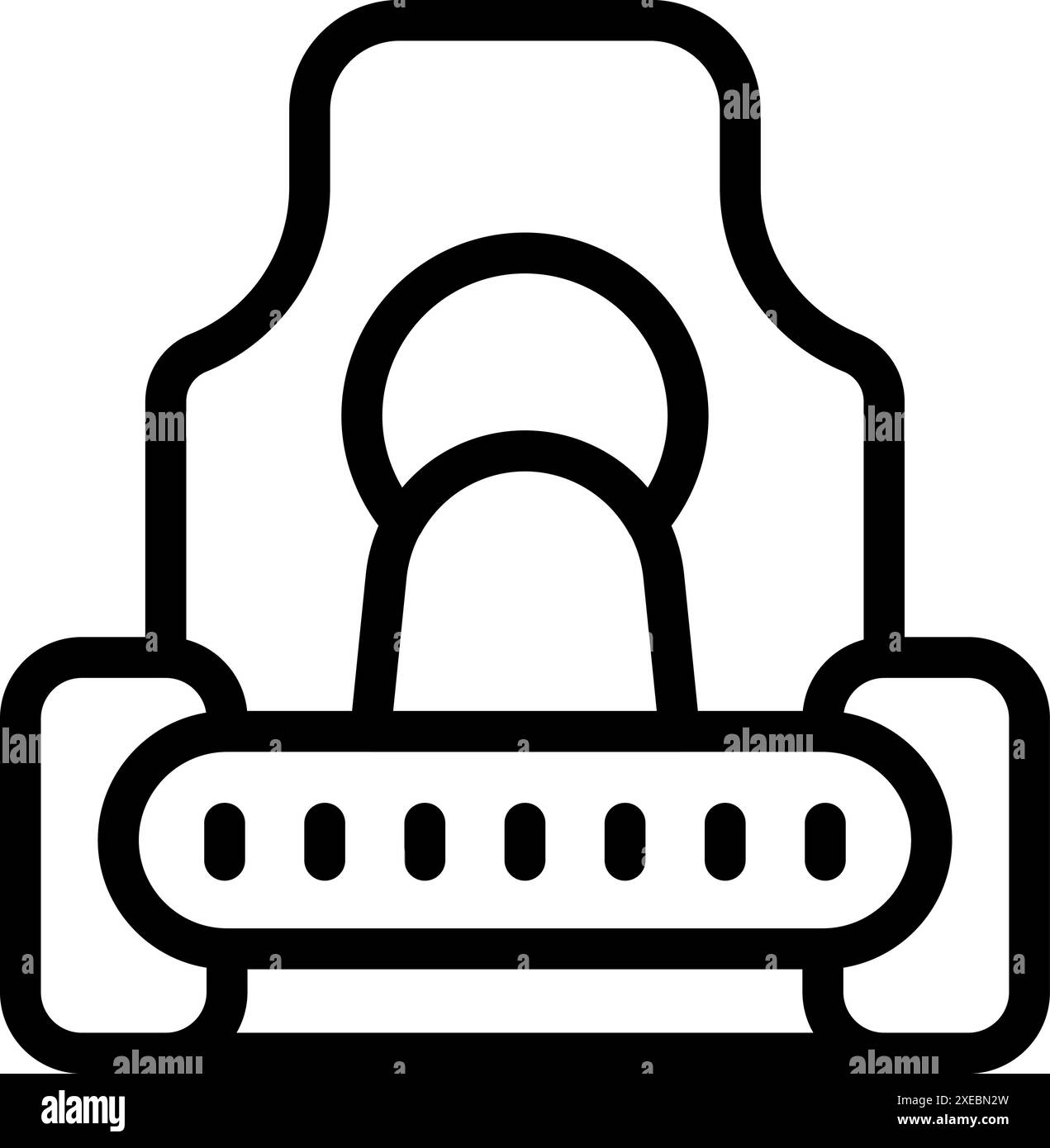 Black outline icon of a go kart on a track representing racing and ...