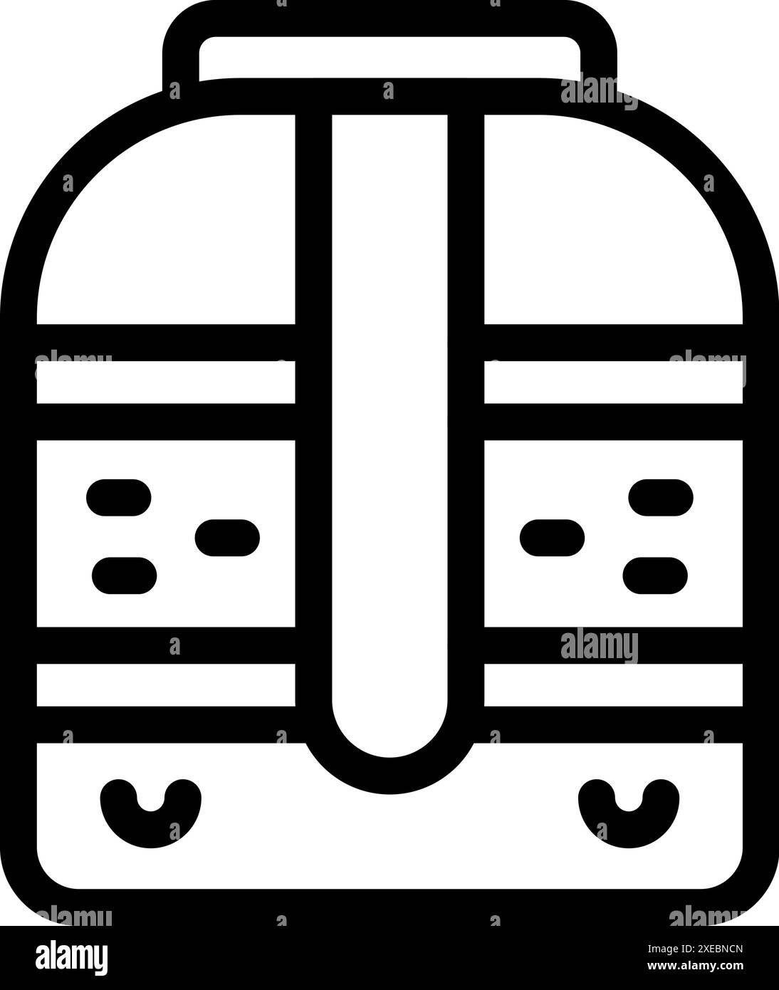 Simple line icon of a lunchbox, perfect for projects related to food ...