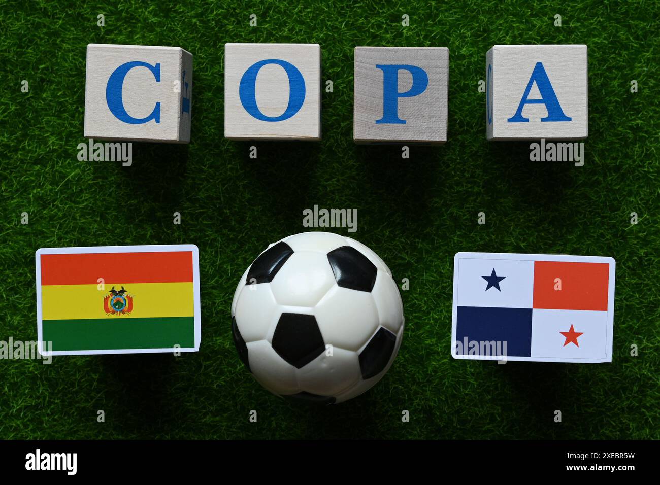 June 18, 2024, Miami, USA. Flags of the participating teams of the ...