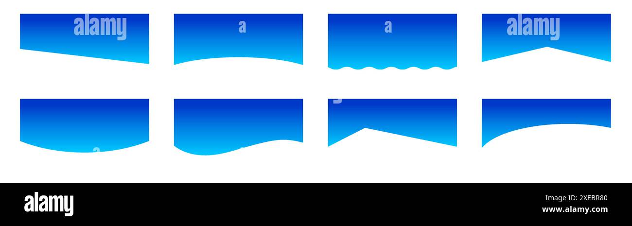 Separator Header for web page design. Flat Vector illustration. Set of ...