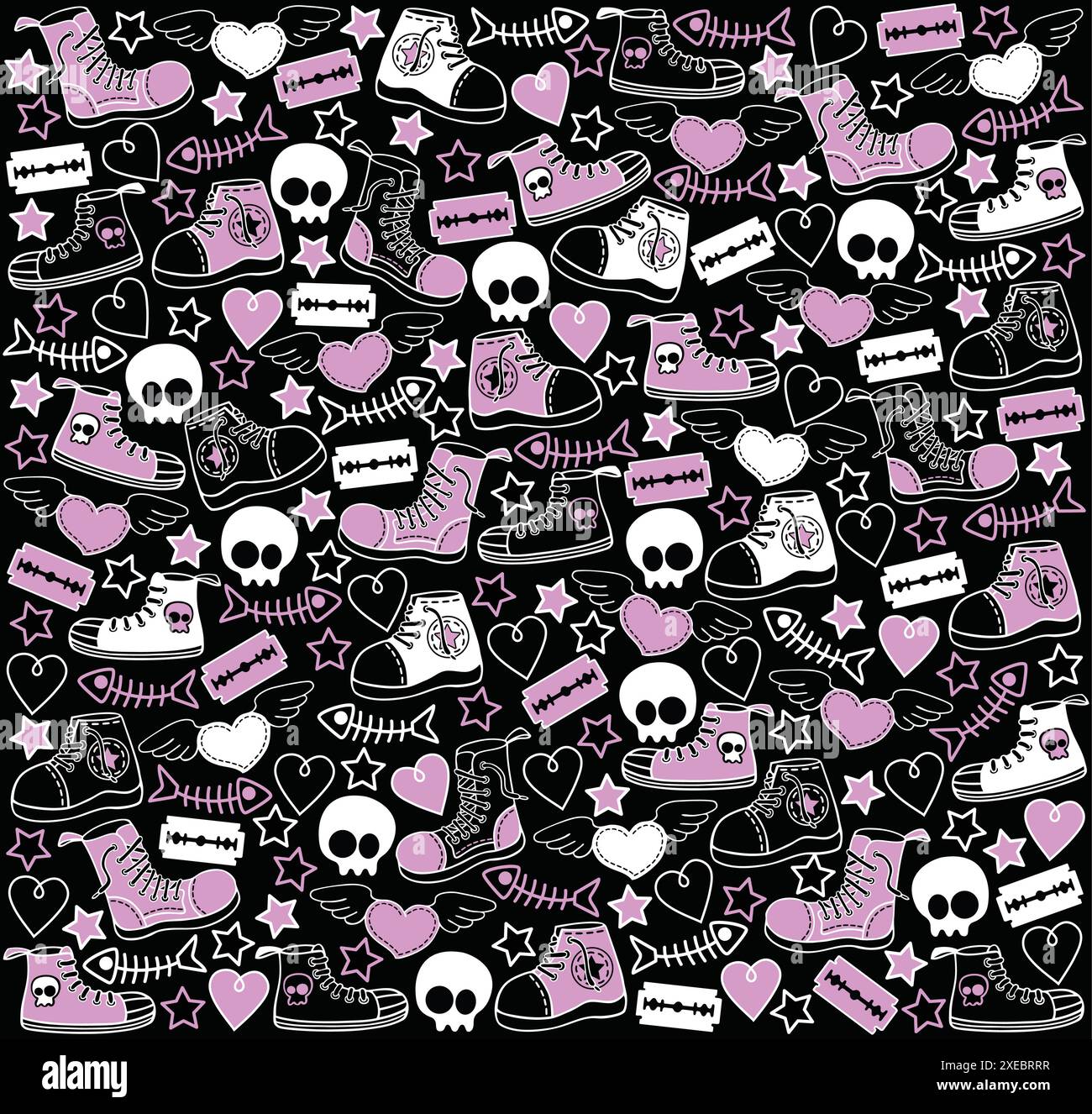 teen background with shoes Stock Vector Image & Art - Alamy