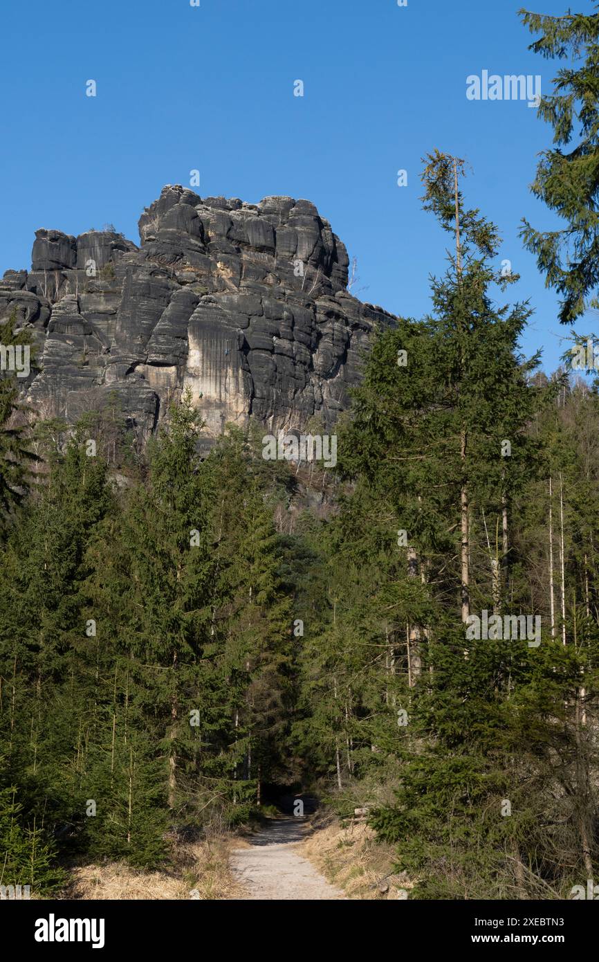Schmilka climbing hi-res stock photography and images - Alamy