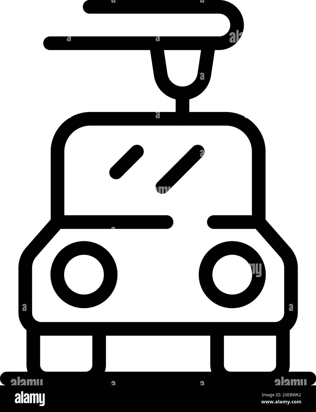 Self driving driverless autonomous car icon showing future ...