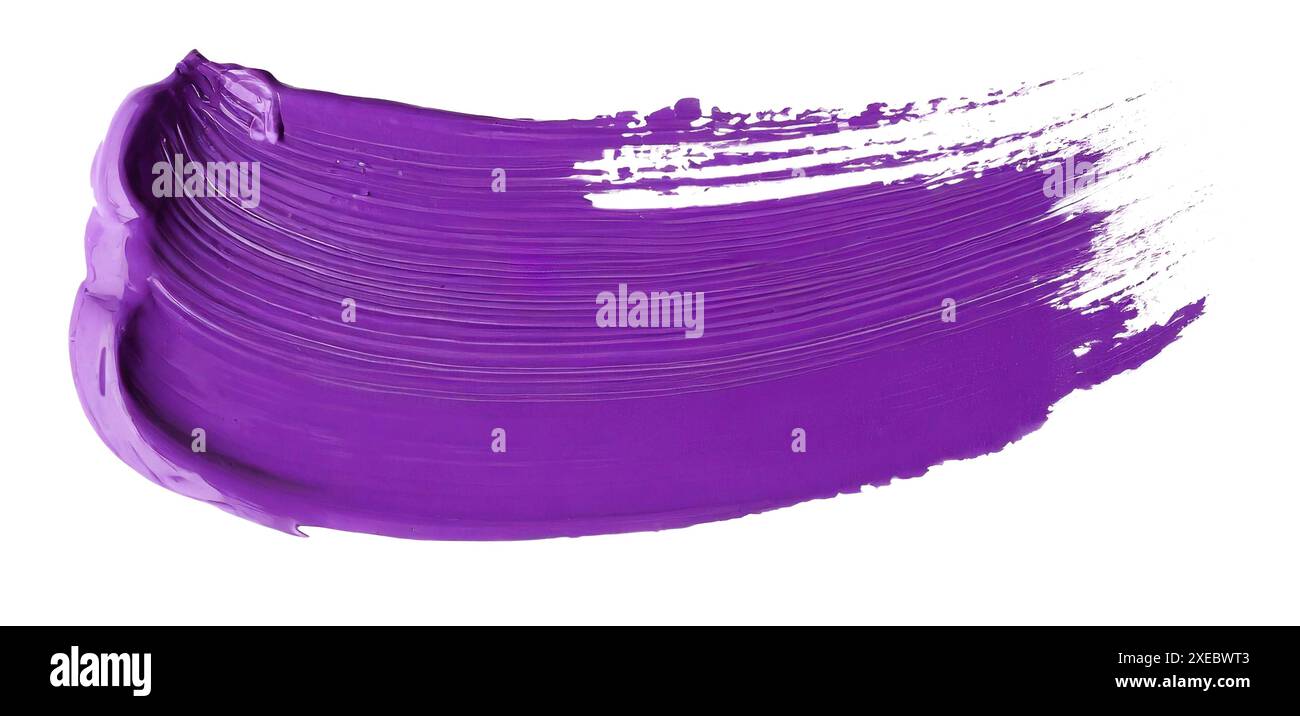 Purple paint brush stroke hi-res stock photography and images - Alamy