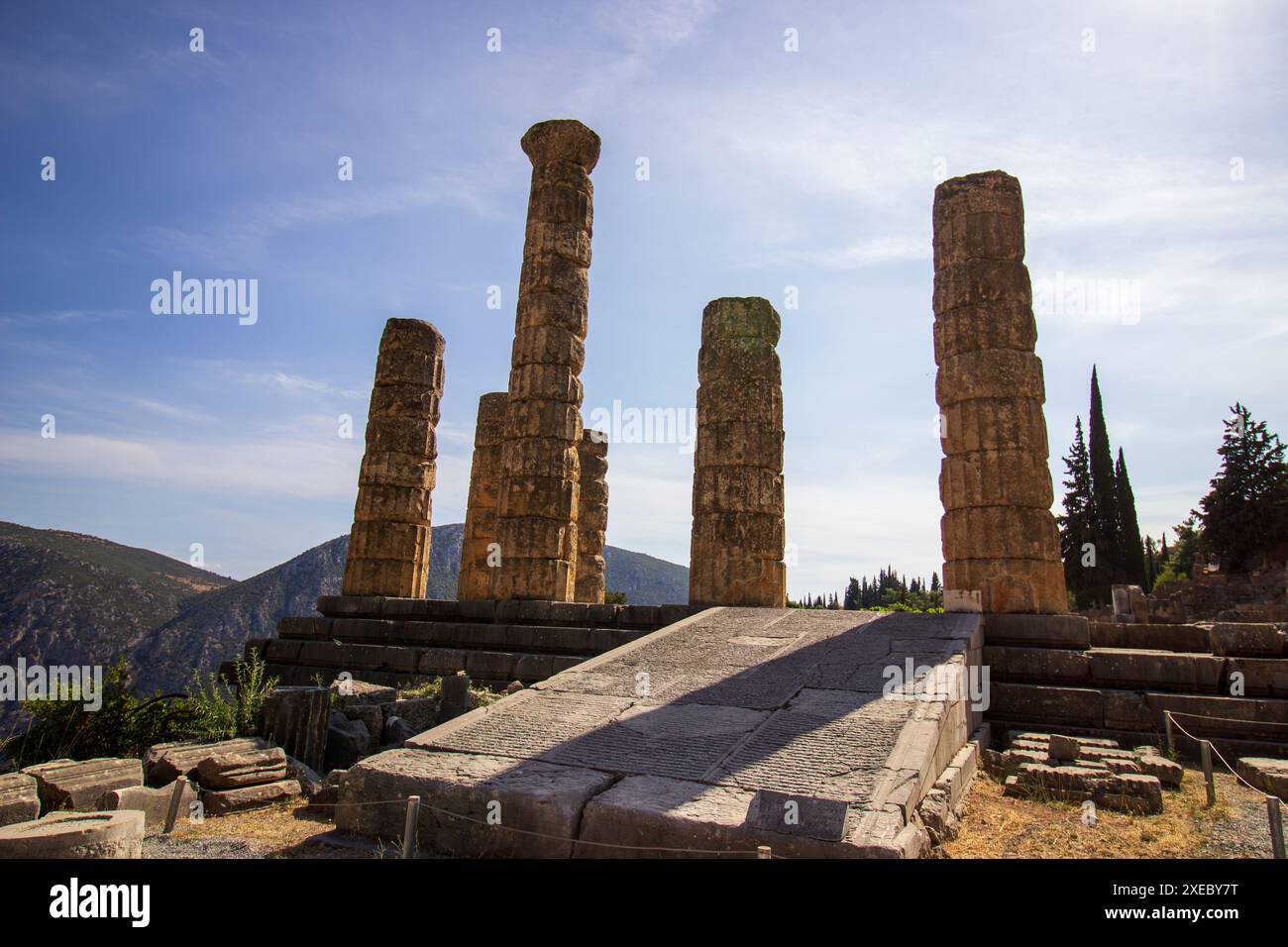 The Treasury of Athens in Delphi Archaeological Ruins of the Oracle of ...