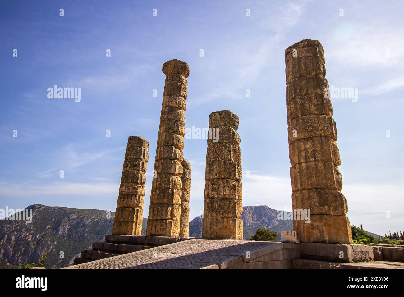 The Treasury of Athens in Delphi Archaeological Ruins of the Oracle of ...