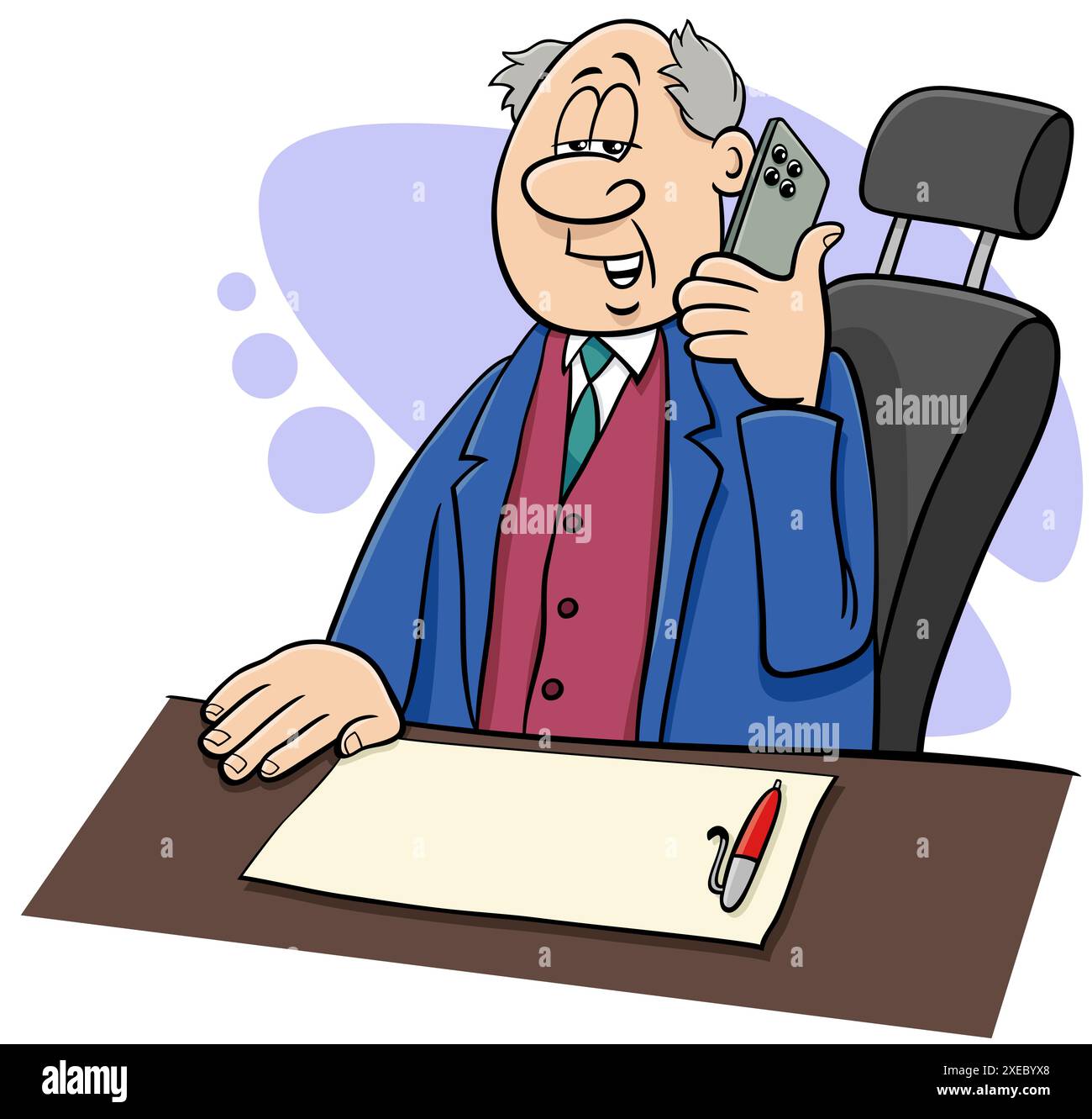 Businessman desk humorous concept hi-res stock photography and images ...