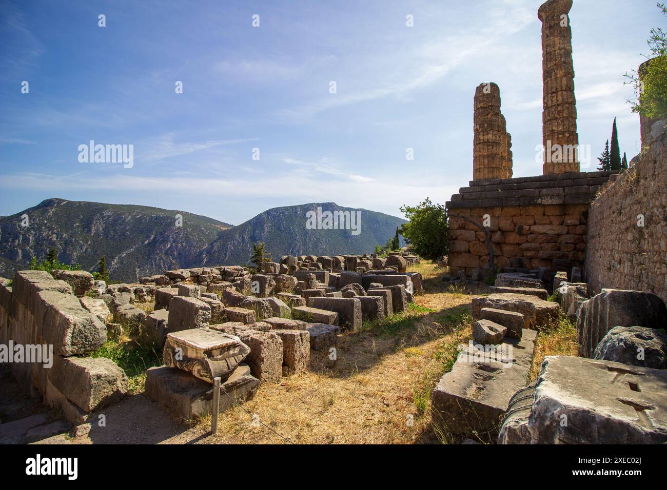 The Treasury of Athens in Delphi Archaeological Ruins of the Oracle of ...
