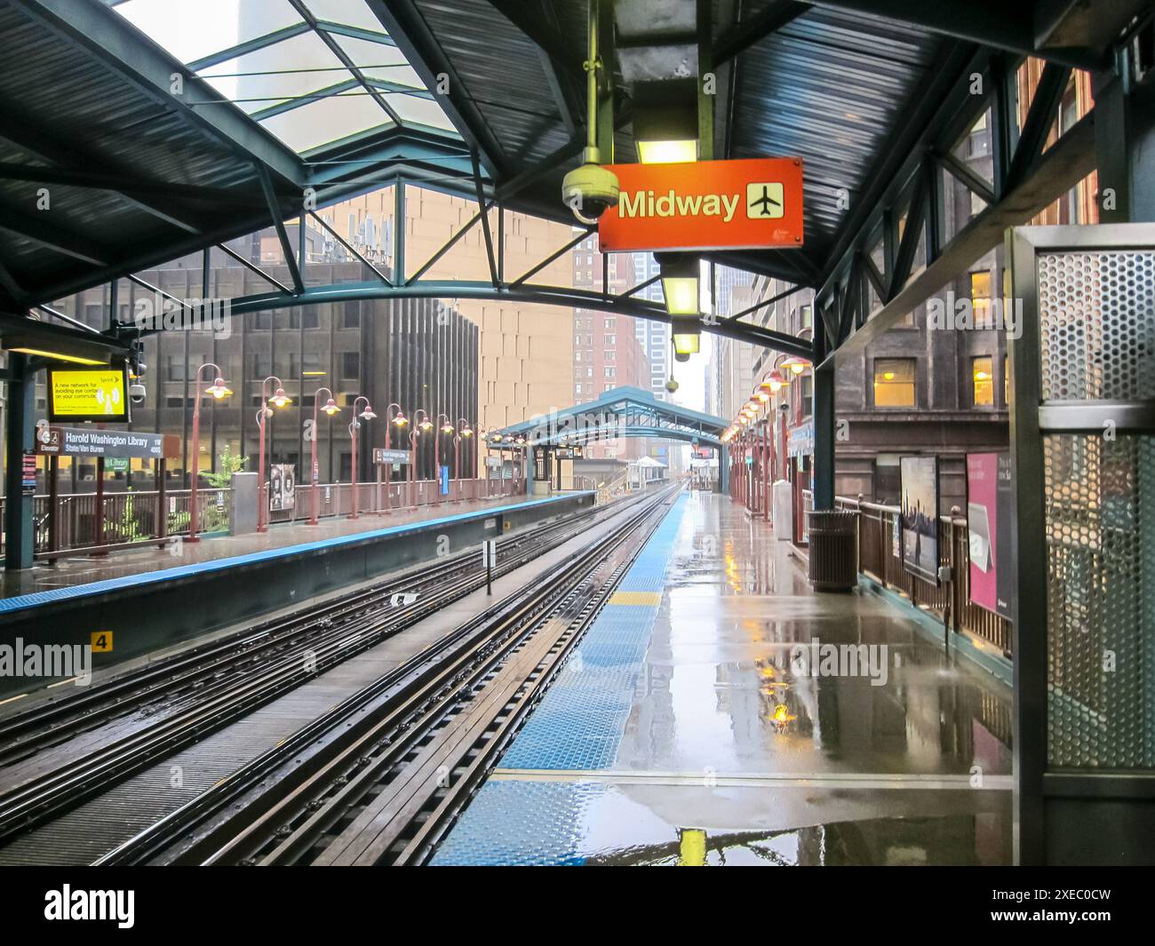 Underground, Chicago is the city of skyscrapers. Chicago streets ...