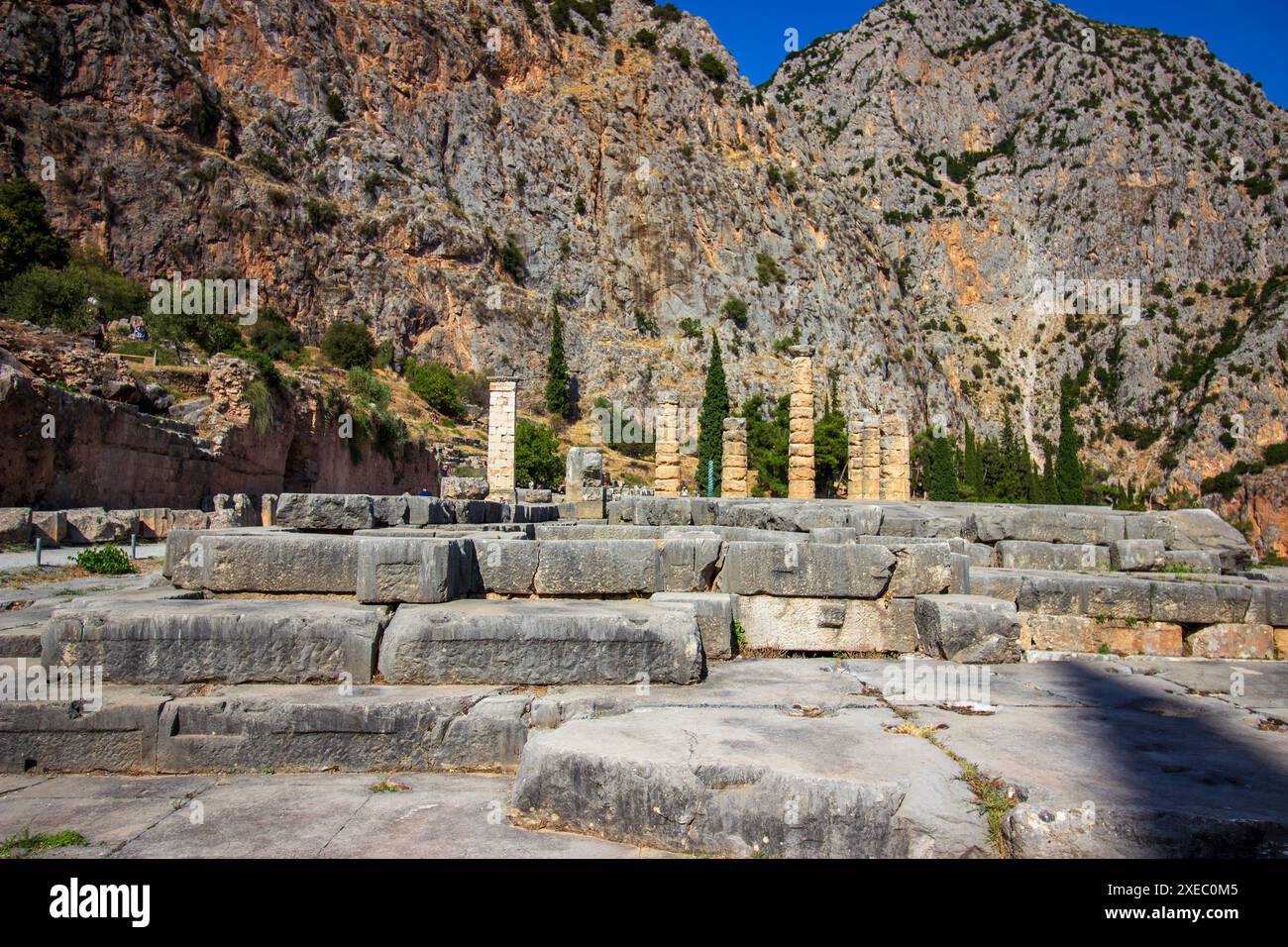 The Treasury of Athens in Delphi Archaeological Ruins of the Oracle of ...