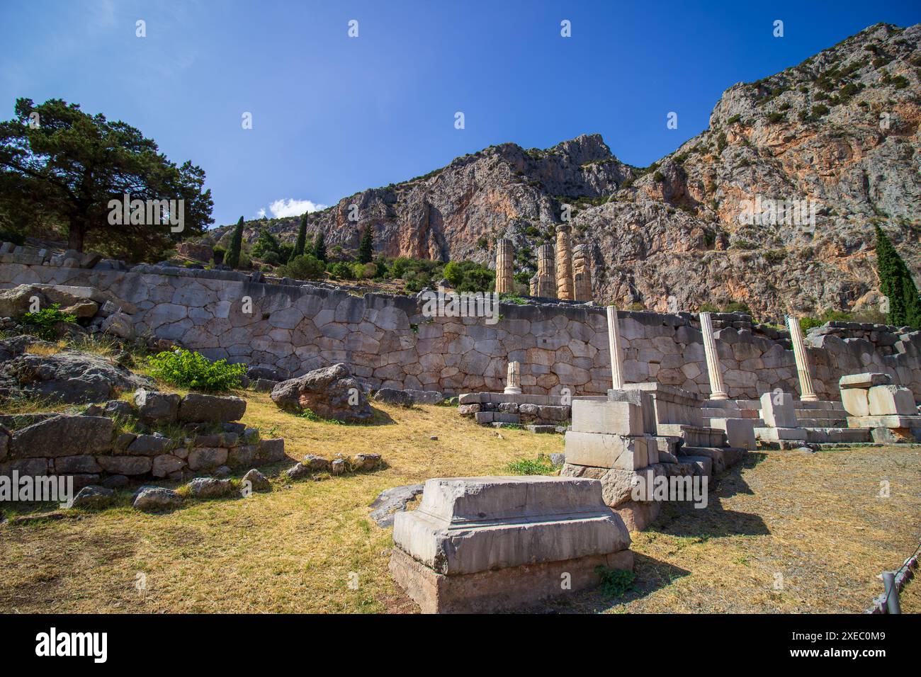 The Treasury of Athens in Delphi Archaeological Ruins of the Oracle of ...