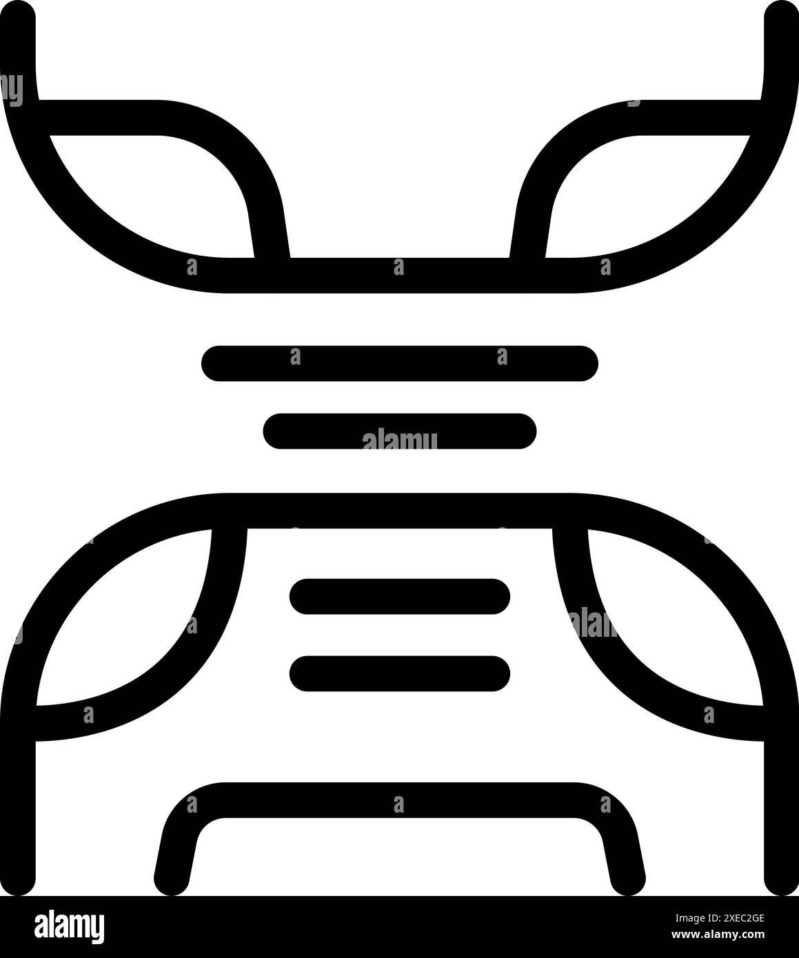 Black and white icon of a dna strand, symbolizing genetics, heredity ...