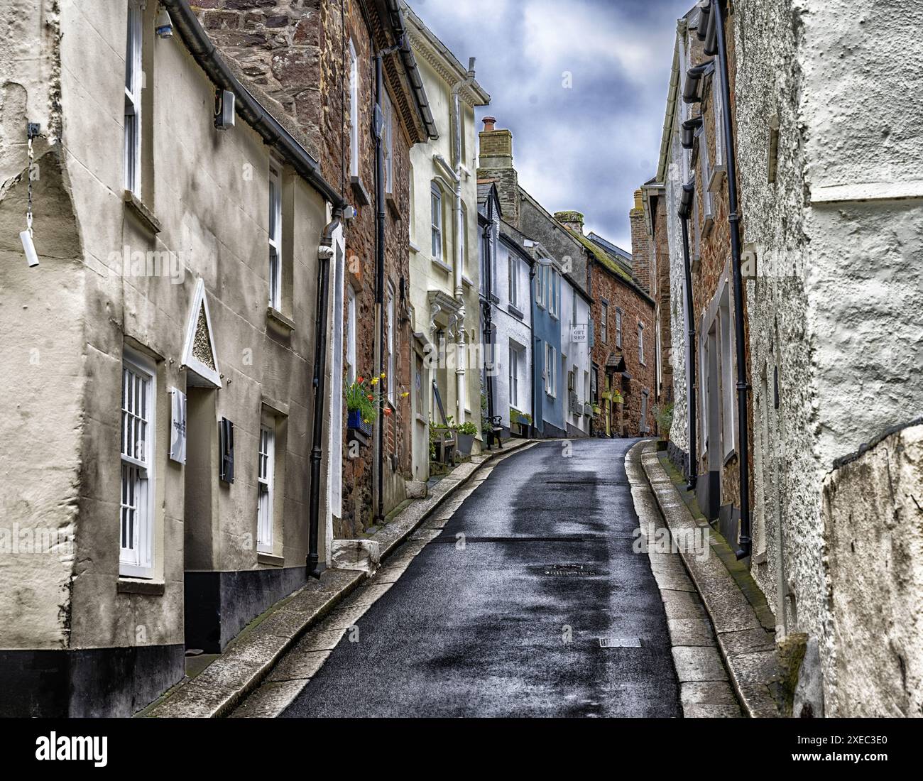 Street scene at Kingsand, Cornwall, England, UK Stock Photo - Alamy