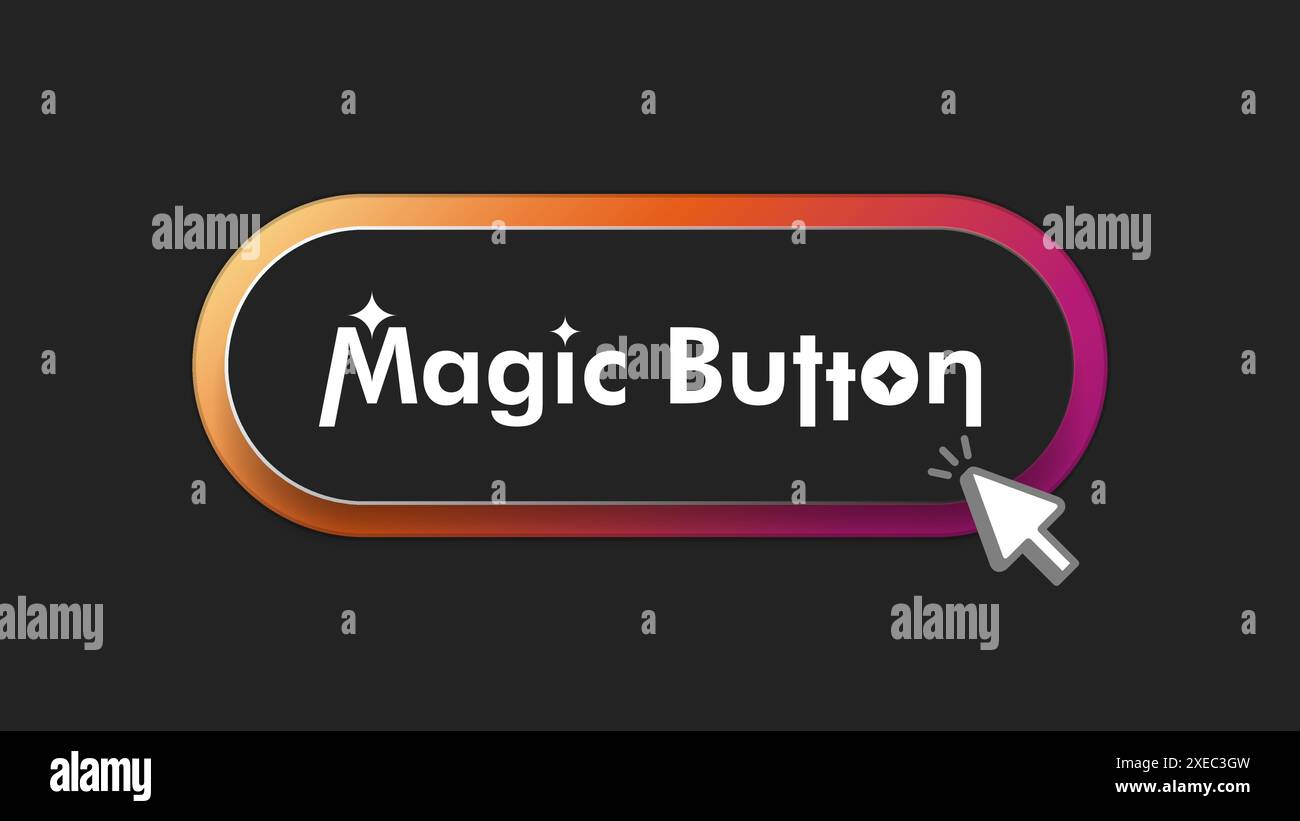 Generative AI magic button user interface. Artificial intelligence UI ... Generative AI magic button user interface. Artificial intelligence UI ...