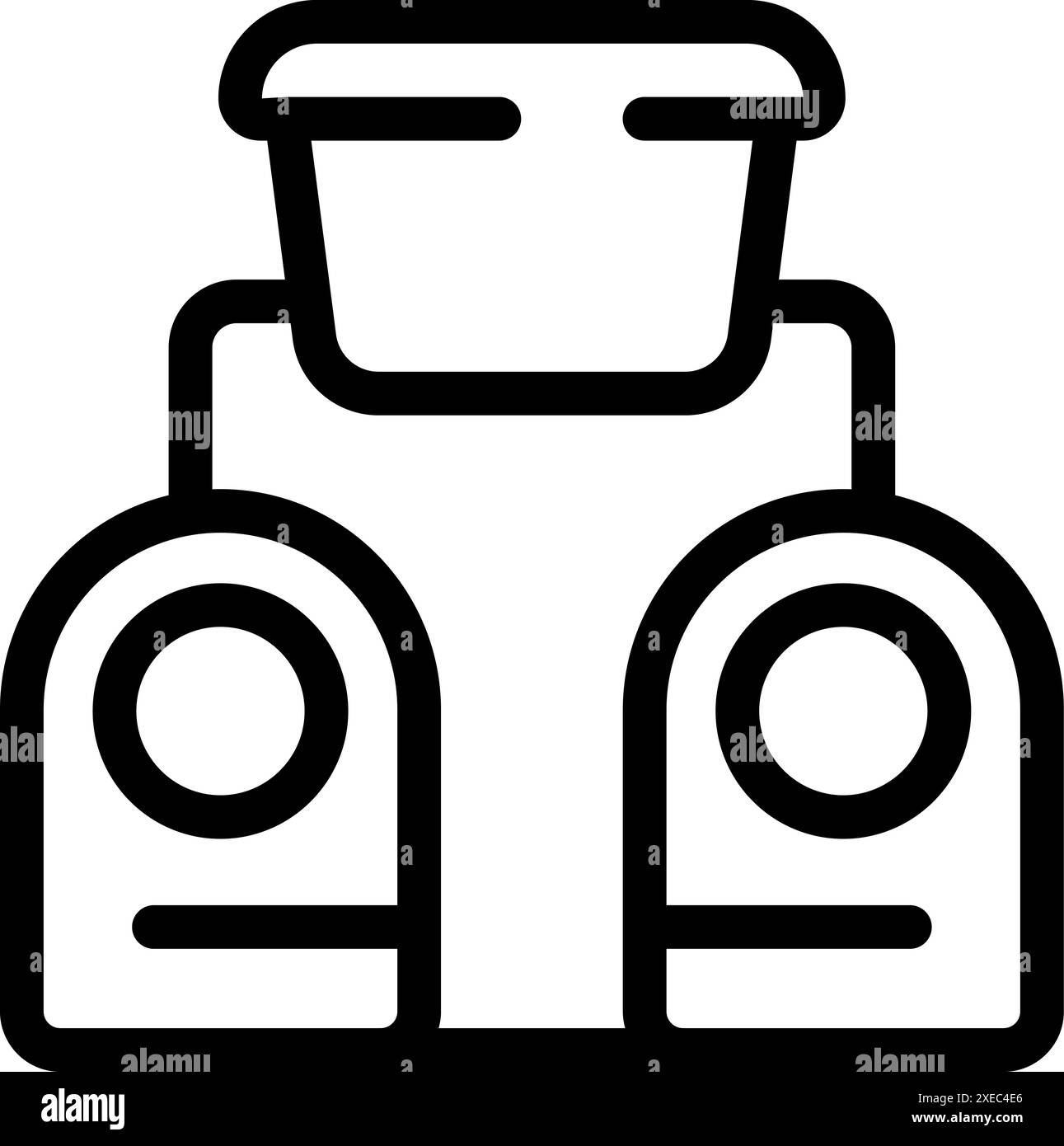 Icon of a double water filter system purifying tap water for drinking ...