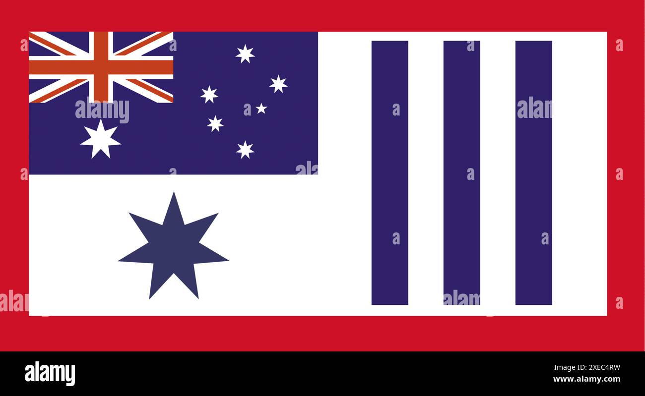 Australian Civil Aviation Flag. Illustration of Honour Flag of ...