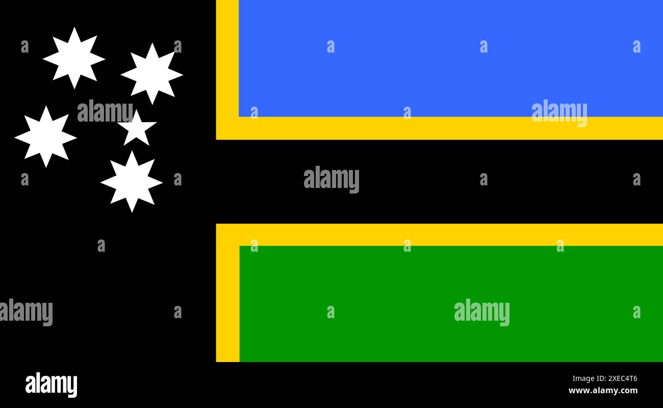 Australian South Sea Islanders flag. Illustration of Australian ...