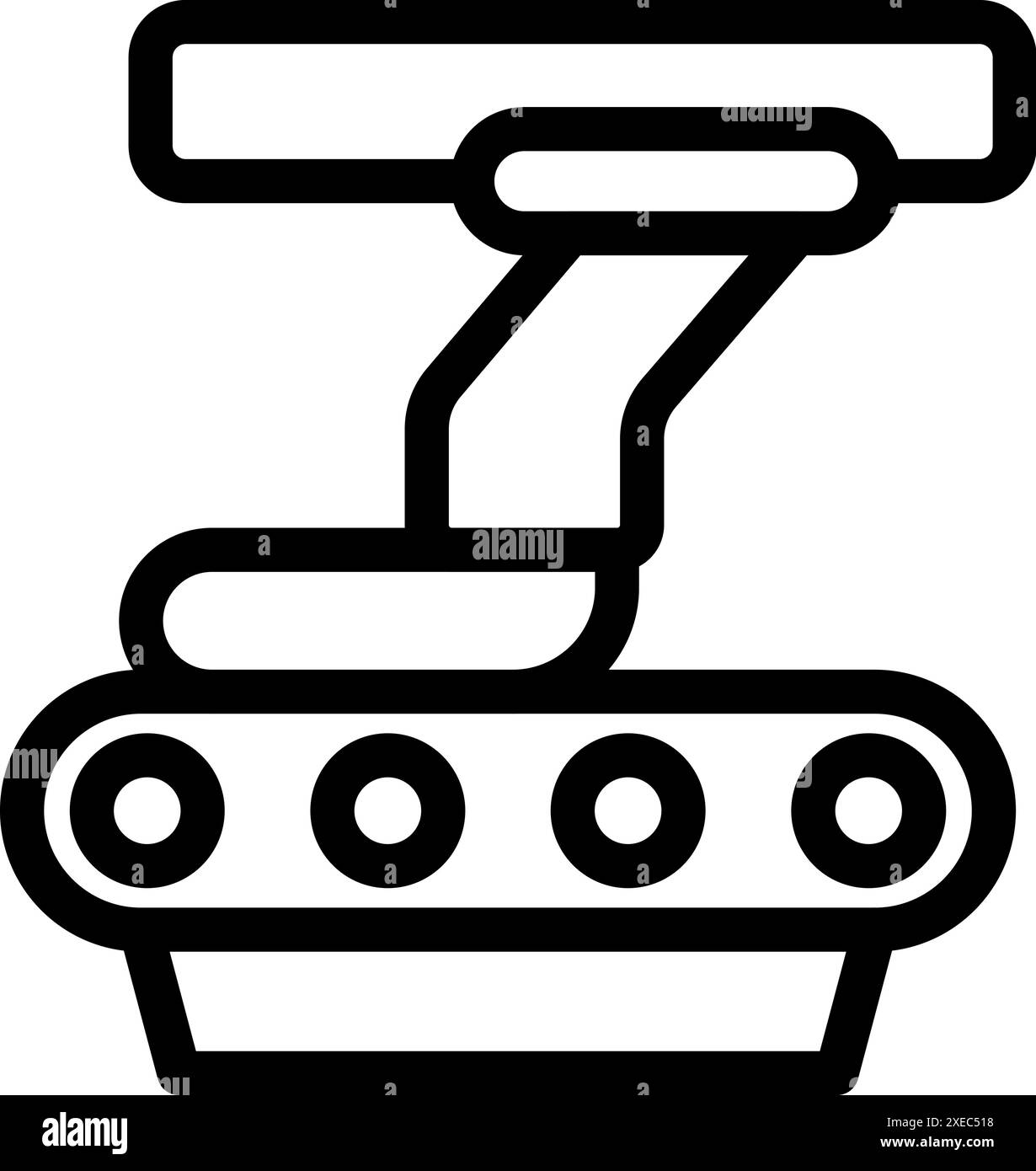 Conveyor belt in modern Black and White Stock Photos & Images - Alamy