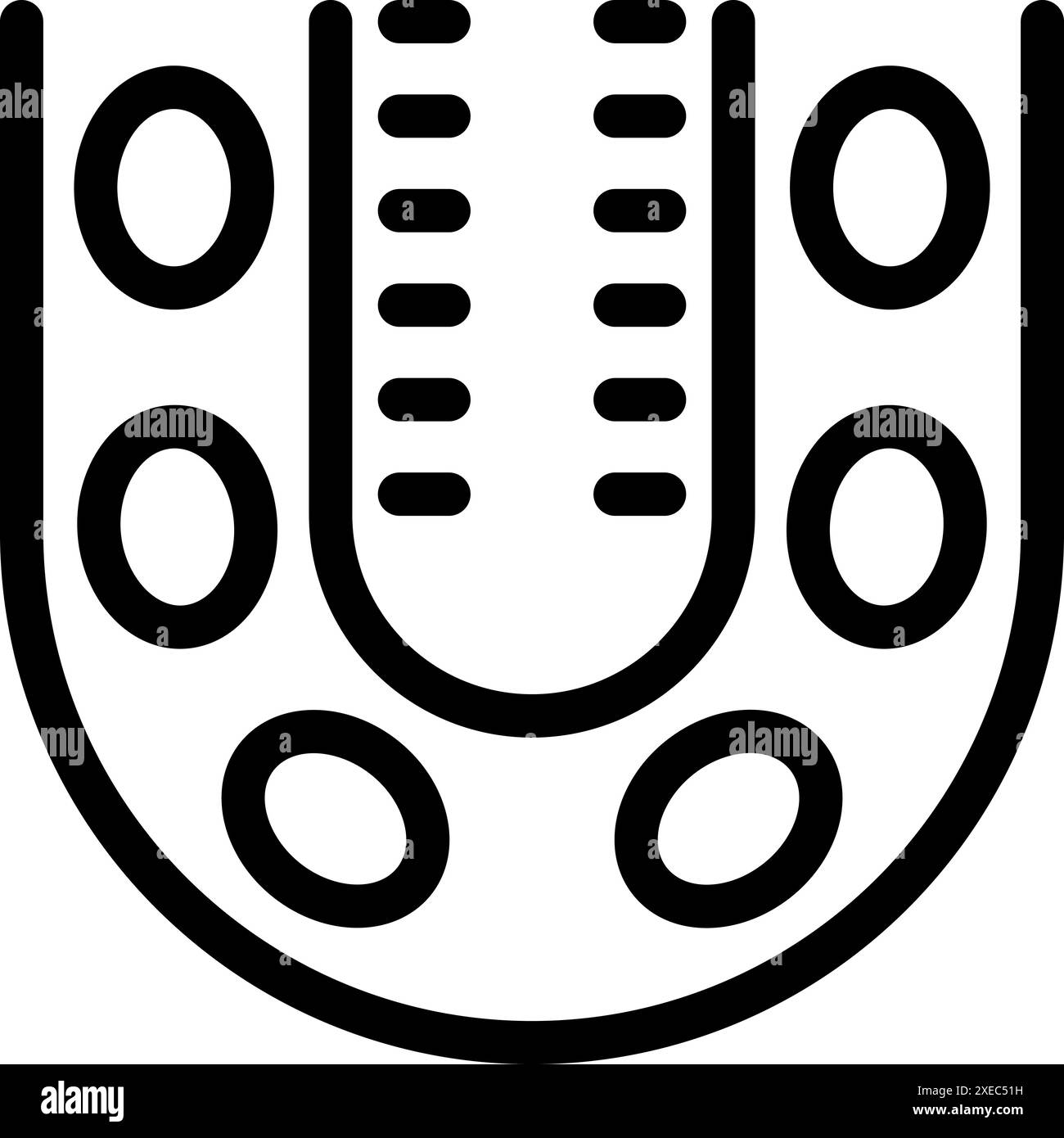 Simple black and white icon representing the human bladder Stock Vector ...