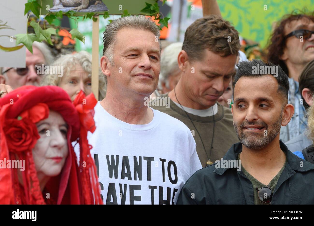 Chris Packham - TV wildlife presenter - and Dr Amir Khan at the Restore ...