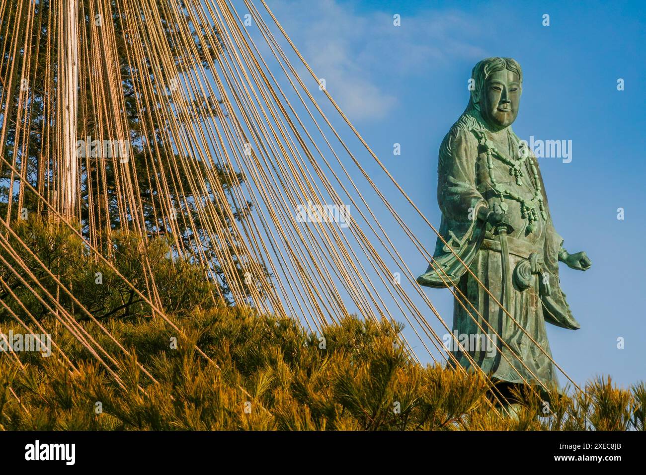 Bronze Statue of a Japanese prince Stock Photo - Alamy