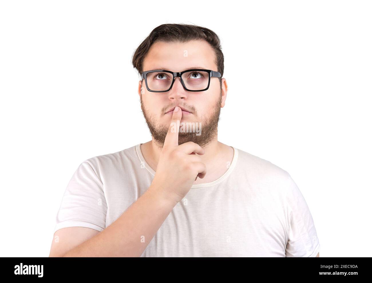 Chubby serious isolated hi-res stock photography and images - Alamy